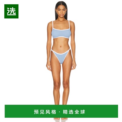 1h可退 香港直邮HUNZA G 女士 Tyler 比基尼套装 TYLER blue蓝色