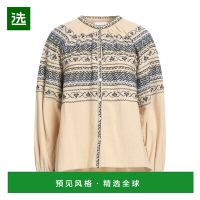 1h可退 香港直邮ANTIK BATIK 女士 Blouses 花纹衬衫 beige米色