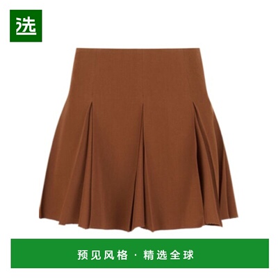 香港直邮Marni 百褶迷你裙 羊毛半身裙包臀裙GOMA0794A1UTW950