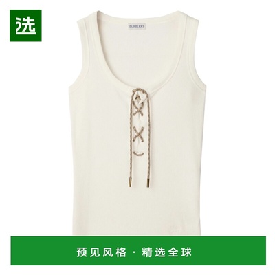 香港直邮BURBERRY 女士背心吊带 8117713B7078 SS2026 白色 CLEO