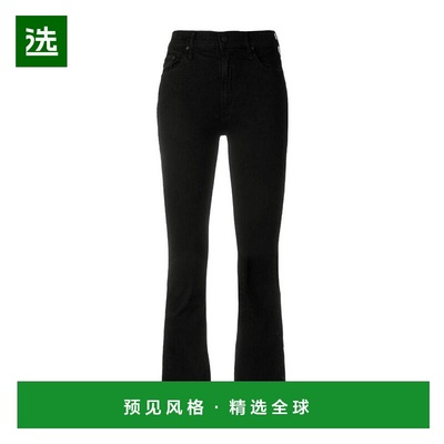 香港直发Mother女士黑色修身露踝牛仔裤时尚百搭复古1157180NTG