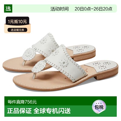 1h可退 【美国直邮】Jack Rogers女士时装凉鞋平底真皮时尚舒适
