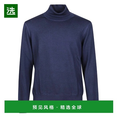 香港直邮FAY 男士针织衫 NMMC151248TCQR AW2025 蓝色 Fay Sweate