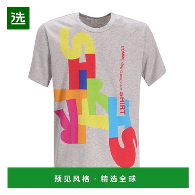 香港直邮COMME DES GARCONS 男士T恤 FPT004W25TOPGREYPRINT
