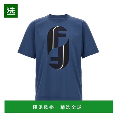 1h可退 香港直邮Fendi 芬迪 男士 'nity' T恤 FY0936AOZ4短袖