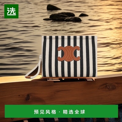 香港直邮Celine THAIS 条纹手拿包 10M552GDP.