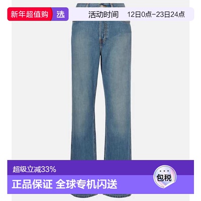 1h可退 香港直邮redone 女士 90s 高腰直筒牛仔裤 blue蓝色 舒适