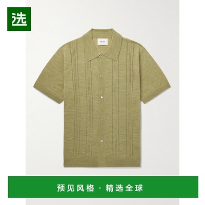 1h可退 香港直邮Nn07 男士 Thor 6584 洞眼针织羊毛混纺衬衫 2526