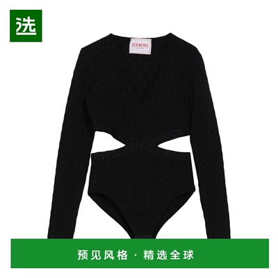 1h可退 香港直邮Iceberg 冰山 女士 毛衣 black黑色 舒适时尚