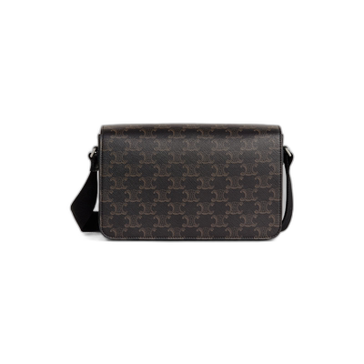 欧洲直邮Flap Messenger in TRIOMPHE CANVAS AND CALFSKIN邮差包