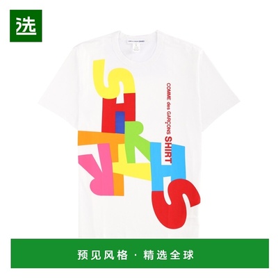 1h可退 香港直邮comme des garcons 川久保玲 男士 印花T恤 FPT00
