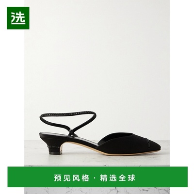 1h可退 Le Monde Beryl 女士 Erika 水晶装饰绸缎浅口鞋