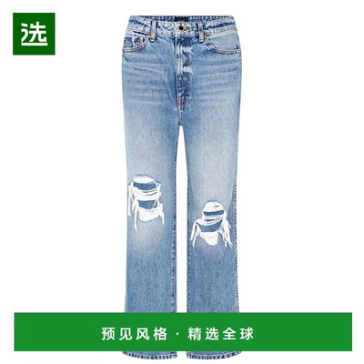 1h可退 香港直邮KHAITE 女士 Abigail 直筒牛仔裤  舒适时尚