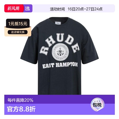 1h可退 【美国直邮】rhude 男士 上装T恤短袖