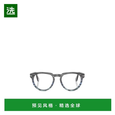 香港直邮PERSOL 男士眼镜 PO3377V1205 SS2025 灰色 几何框平光镜