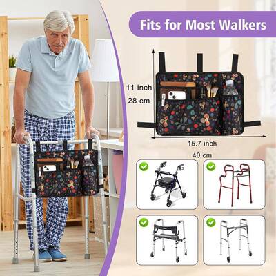 现货亚逊行器边收纳马袋 收助纳包 轮椅侧包0703便携安装侧边袋