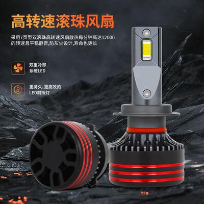 跨境爆款M8 Pro汽车大灯大功率远近光一体照明灯越野车聚光