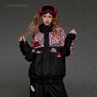 LMDSNOW【粉红豹豹】新款单板超好看滑雪服女款防水防风专业保暖