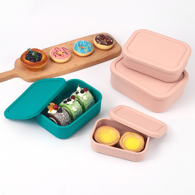 Zhenqiao Food grade Silicone Lunch Box Microwave Oven Lunch