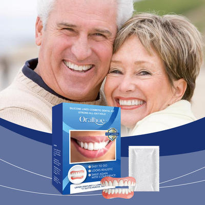 ORALHOE modified cosmetic denture set enhances smile aesthe