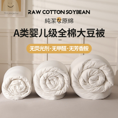 A-class cotton soybean fiber blanket, 100% pure cotton, stu