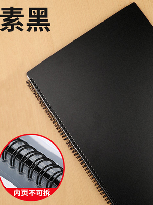 A3B4大型乐谱小册子黑色非反光可以改变乐谱书修改文件夹活页乐谱