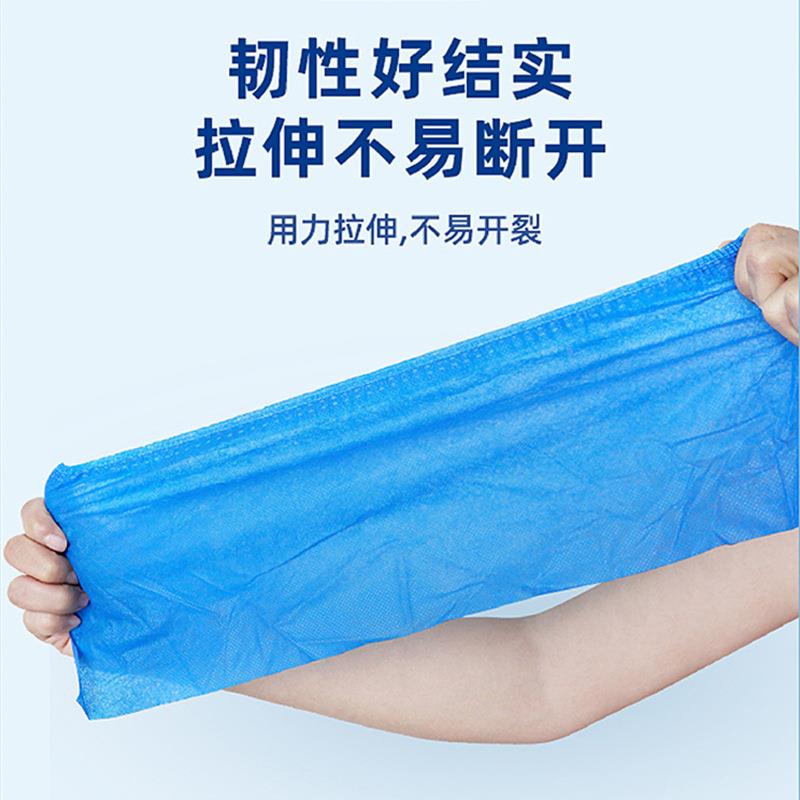 S加用anda一次性鞋套厚脚套室内家防滑SLB防学生机房尘无纺布鞋套