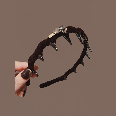 Lastkiss水钻丝绒齿梳发箍女带齿