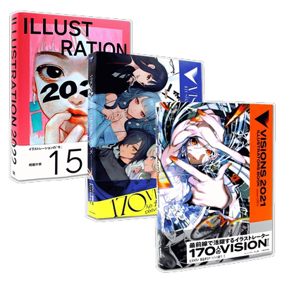 3本套装ILLUSTRATION日文原版
