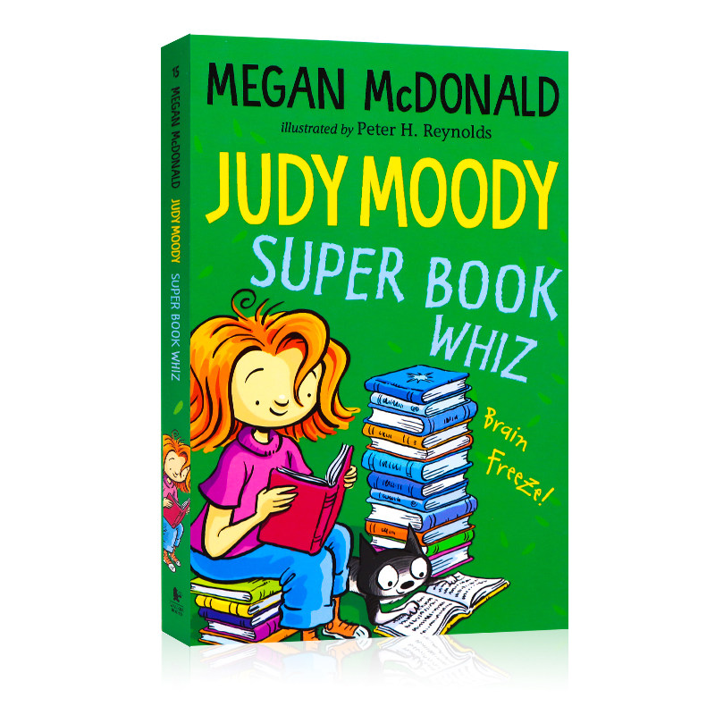 朱迪穆迪超级书迷 Judy Moody #15 Super Book Whiz 英文原版进口图书 英文初级章节书 儿童畅销文学小说书籍 7-12岁