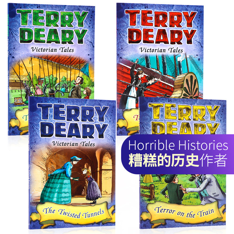 维多利亚时代的故事4册Terry Deary's Historical Talesy Victorian Tales英文原版进口图书儿童章节 ...