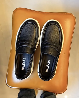 15023新品男士纯皮休闲舒适男鞋高品质时尚百搭高级感帅个性潮