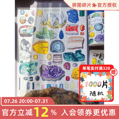 Cavallini拼图1000片矿物学