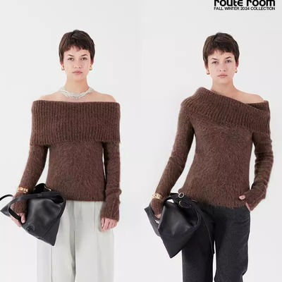 羊驼毛针织上衣routeroom