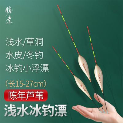 浅水漂水皮漂草洞小浮漂芦苇漂高灵敏超短鲫鱼漂冬钓冰钓加粗醒目