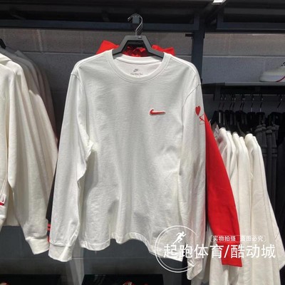 耐克男运动休闲宽松透气长袖T恤