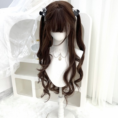 【云朵小熊】纤韵佳人假发女洛丽塔日常80cm长卷发lolita全头套式