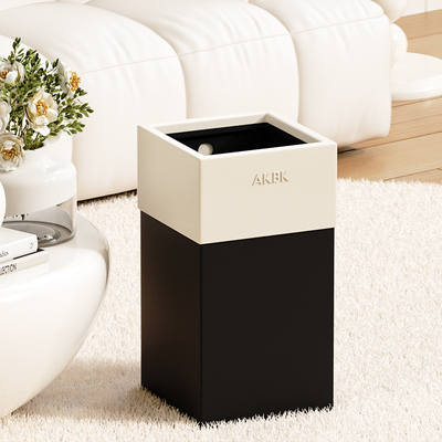 AKBK家用垃圾桶大号大容量厨房客厅2025新款ins风轻奢高级感纸篓