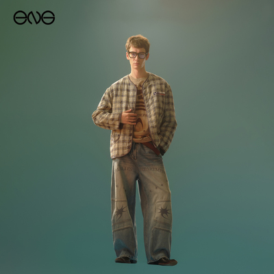 【ENG】Anomalies Department 星星格纹双面夹克外套男 新品25秋