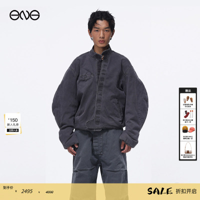 【张小斐明星同款】GREG ROSS 做旧夹克羽绒外套