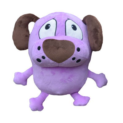 Eggplant Courage Plush 玩偶毛绒玩具茄子狗公仔紫狗安抚礼物