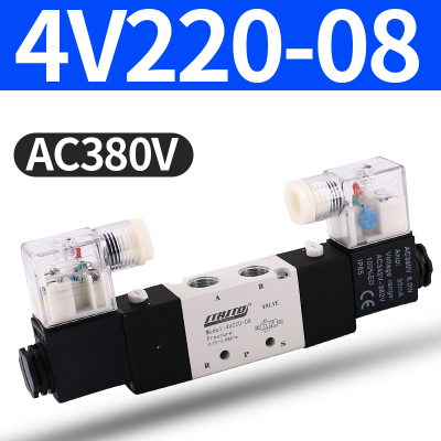 4V120-06二位五通4V220-08双头电磁阀4V320-10气动换向阀4V420-15