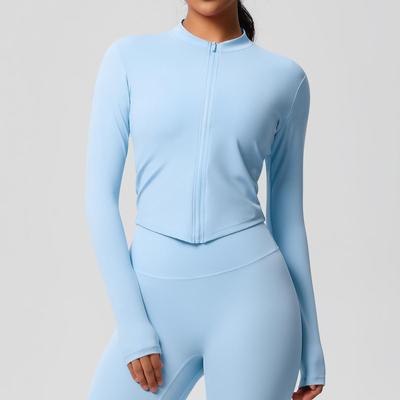 Training Sports Zipper Jacket Tight Wear Yoga Wear Collar