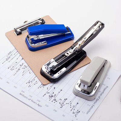 得力0414旋转订书机可转头省力订