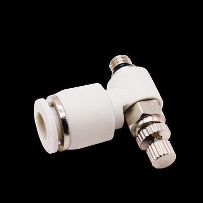 气动接头白色SL快速气管快插调节阀接头外螺纹XSL4 6 8 10 14-M5