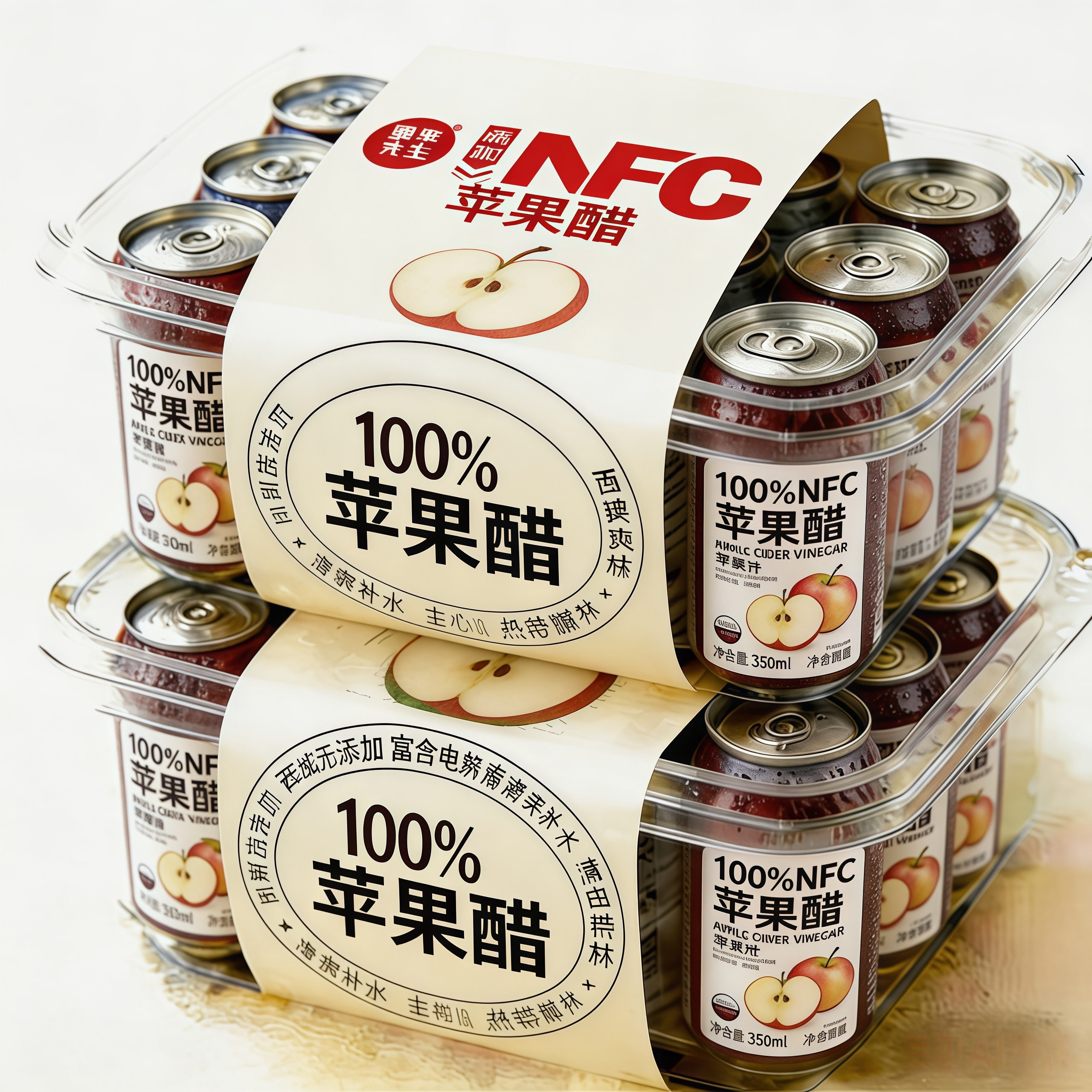 【商超同款】纯天然苹果醋无糖无添加0卡0脂0热量饮料官方旗舰店