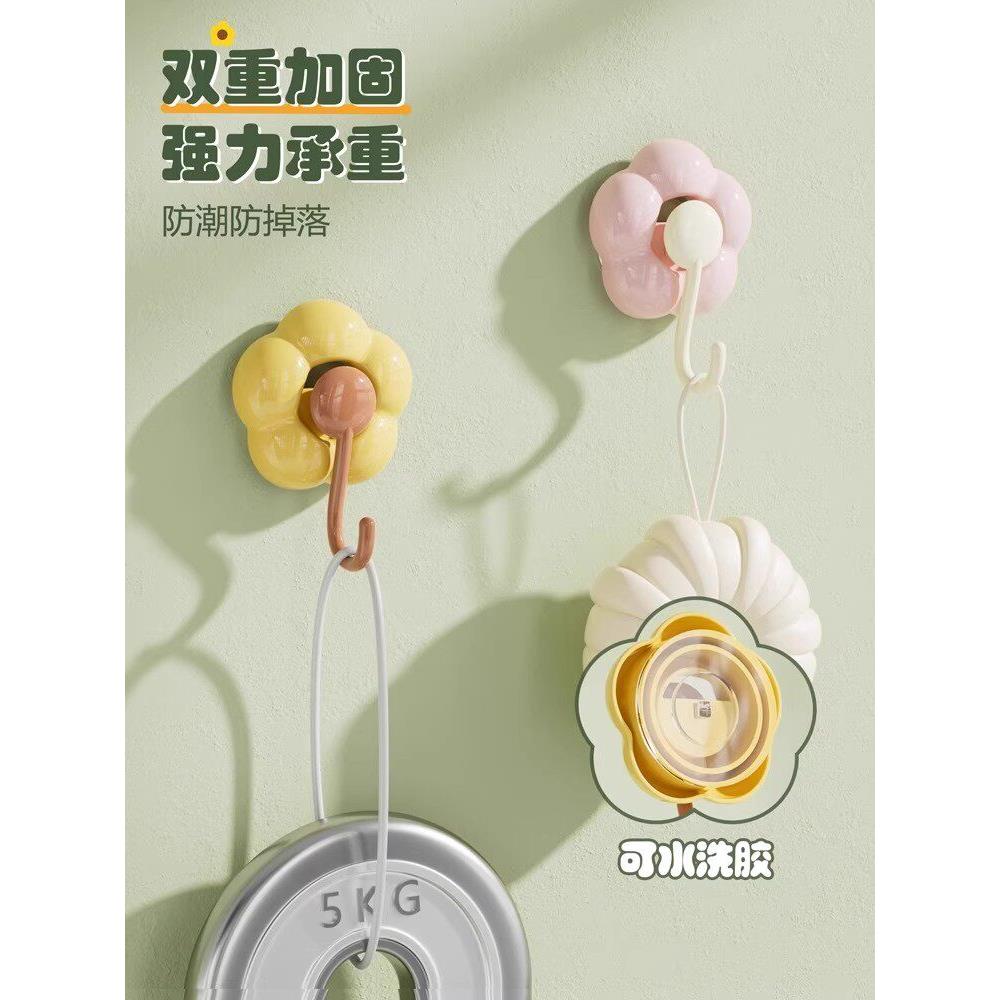 吸盘挂钩真空强力无痕收纳免打孔粘钩家用浴室厨房门后卫生间吊钩