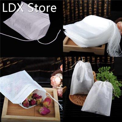 100Pcs/Lot Teabags 5.5 x 7CM Empty Scented Tea Bags With Str