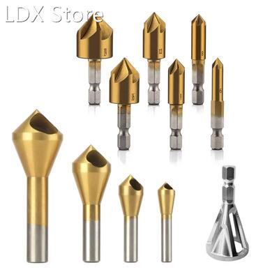 HSS Titanium Coating Countersink Drill Bit Set 5 Flutes Cham