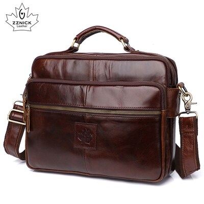 Men's Shoulder Bag Leather Laptop Bag Office Bags For Men G